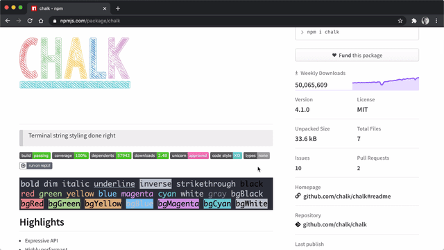 Change text color with `chalk` and `gradient-string` inside `react-blessed`