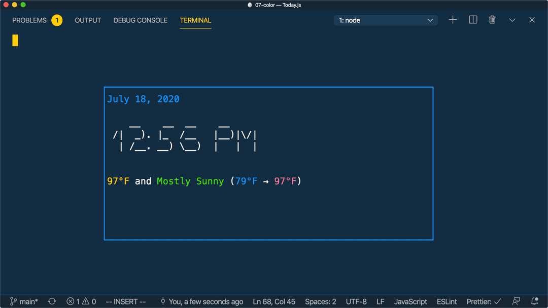 Change text color with `chalk` and `gradient-string` inside `react-blessed`