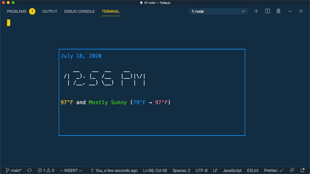 Change text color with `chalk` and `gradient-string` inside `react-blessed`